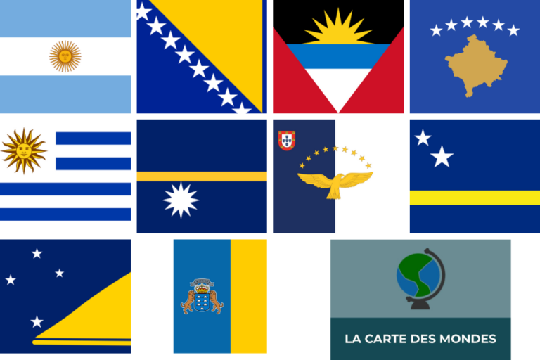 Les drapeaux blanc, bleu et jaune